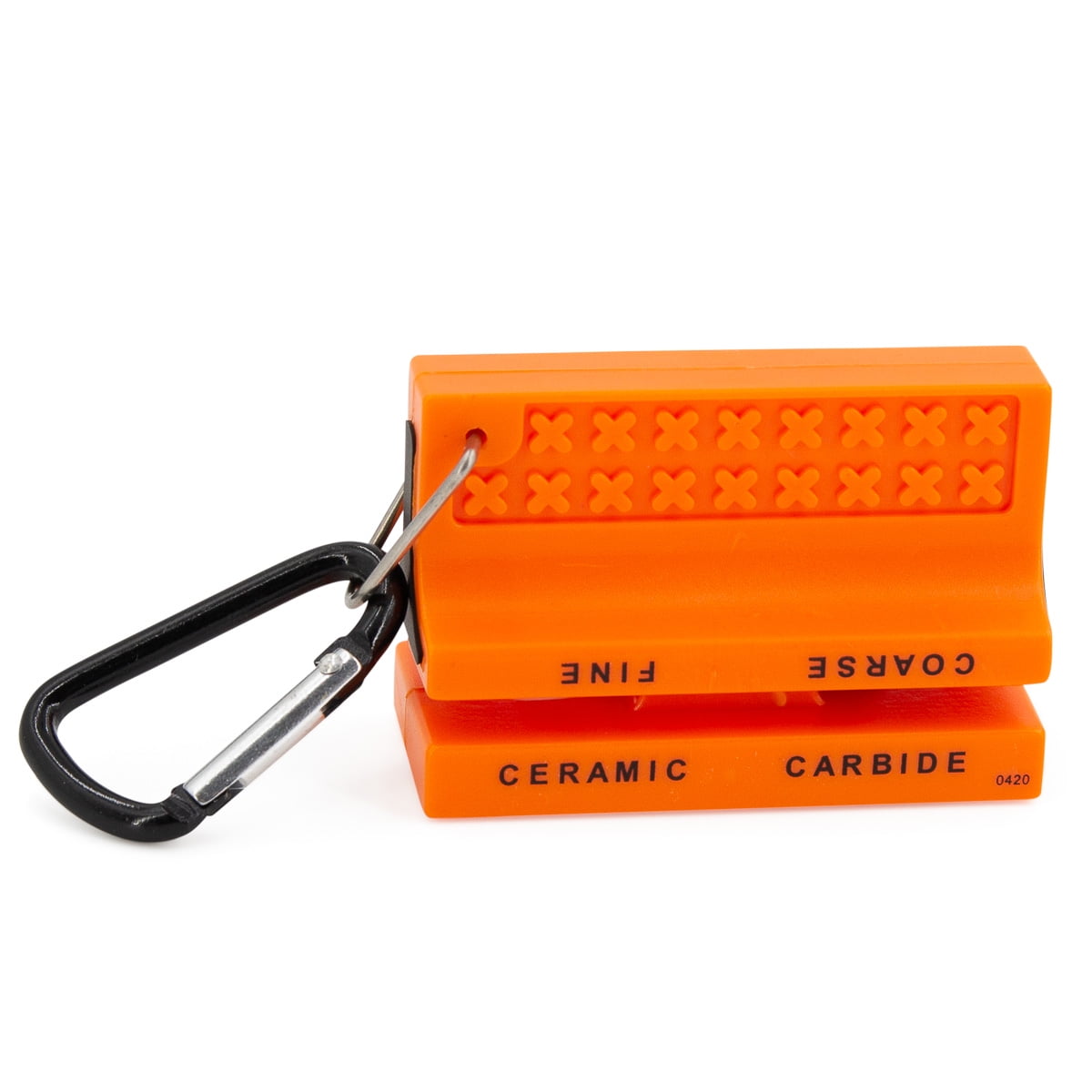 UST Ceramic Knife Sharpener 2-Stage Portable Pocket-Size w/ Carabiner ...