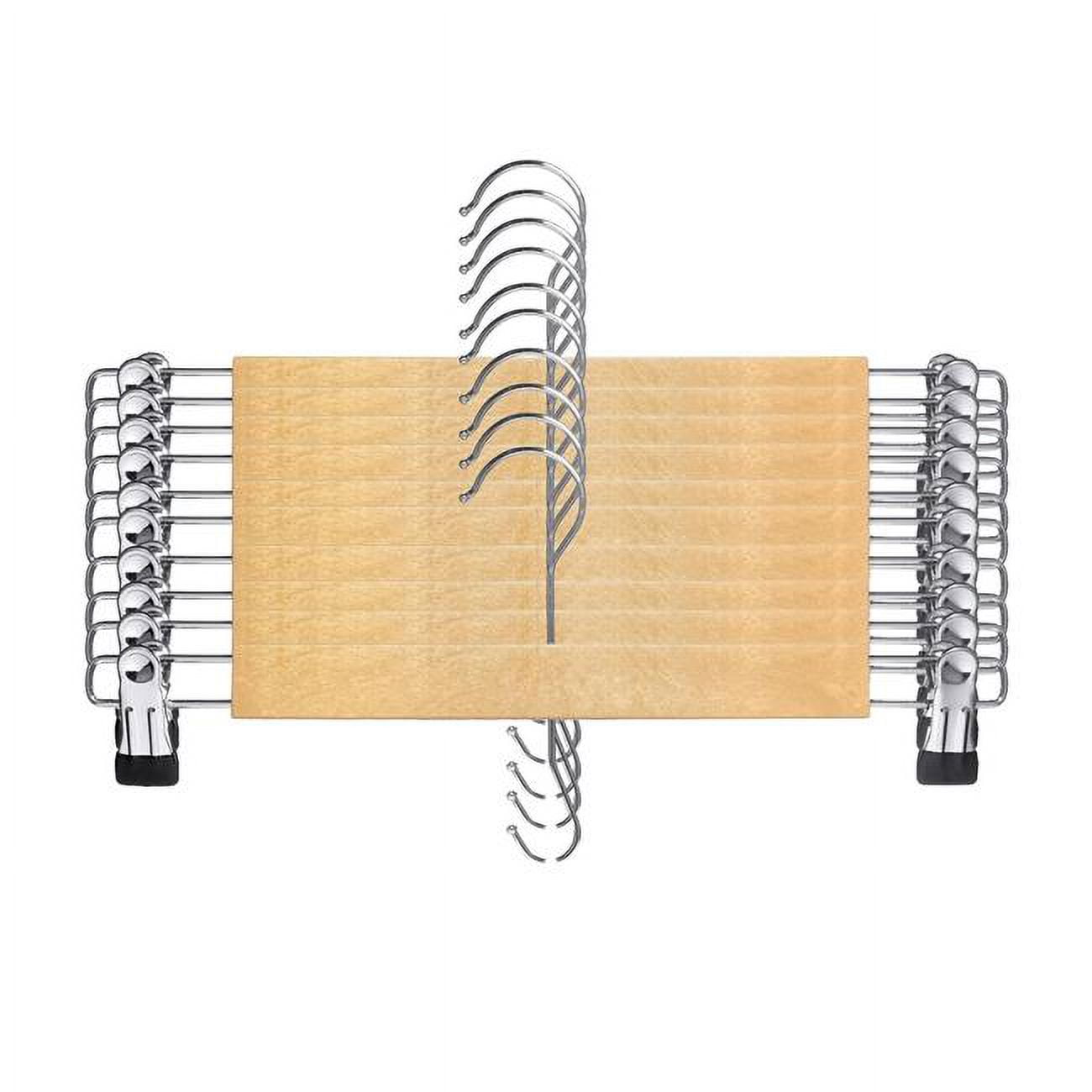 USTECH | Eco-Friendly Wood Look Pant Hanger | Splinter-Free ...