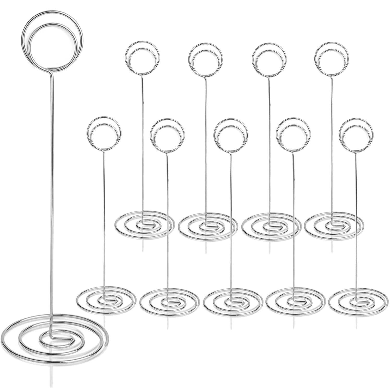 USTOP 10 Pcs Table Number Holders, 8.75 Inch Tall Wire Place Card ...