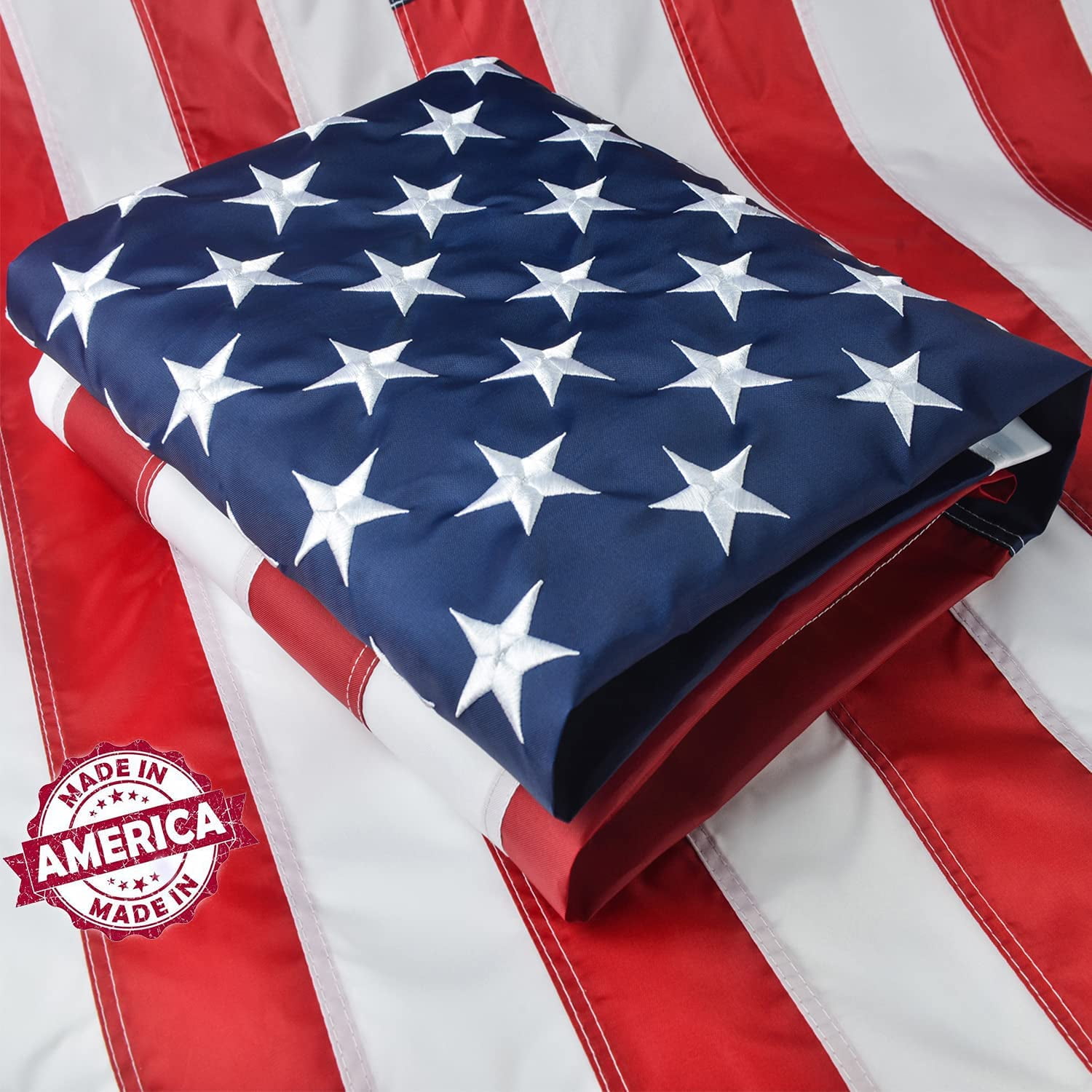 USTOPFLAGS 6x10 feet 50 stars American Flag,Embroidered 210D ...
