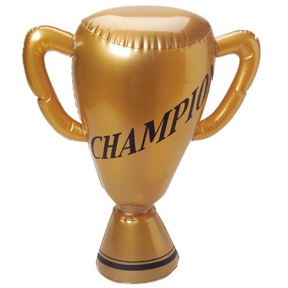Inflatable Gold Champion Cup Handle Blow Up Trophy - Walmart.com