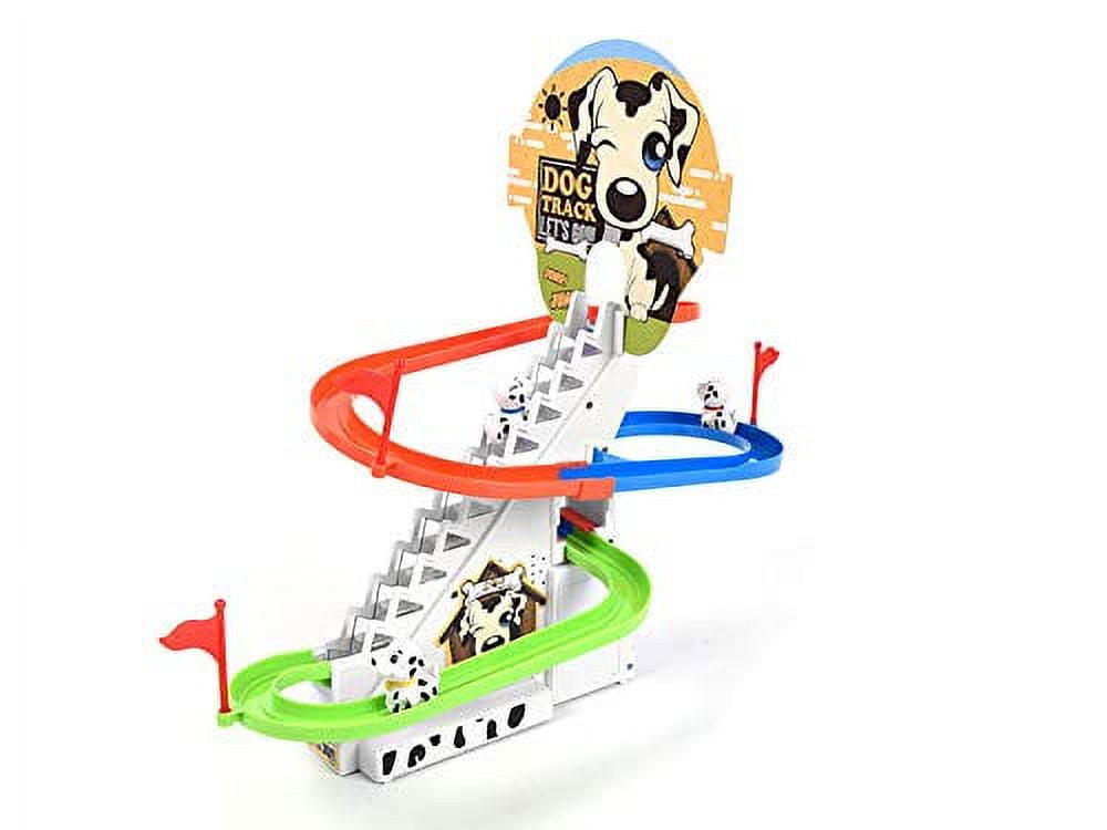 USToyOutlet Dog Days Puppy Track Racer - White - Toy for Kids - Walmart.com