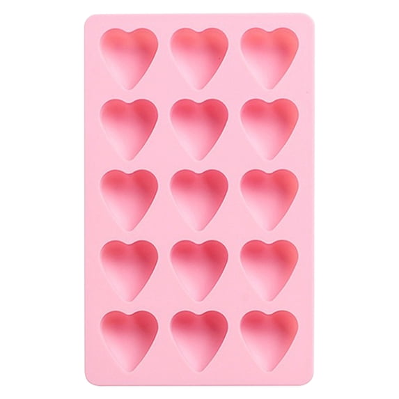 USUERY Heart Shaped Silicone Mold 15 Cavities Easy Demold Heart Tray ...