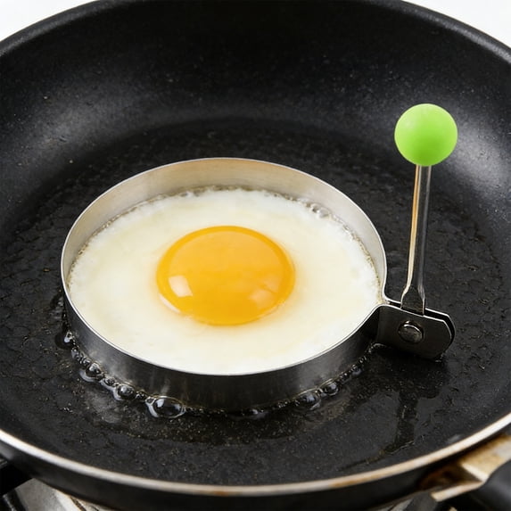 USUERY Non Stick Egg Ring Mold with Heat Resistant Handle for Breakfast ...