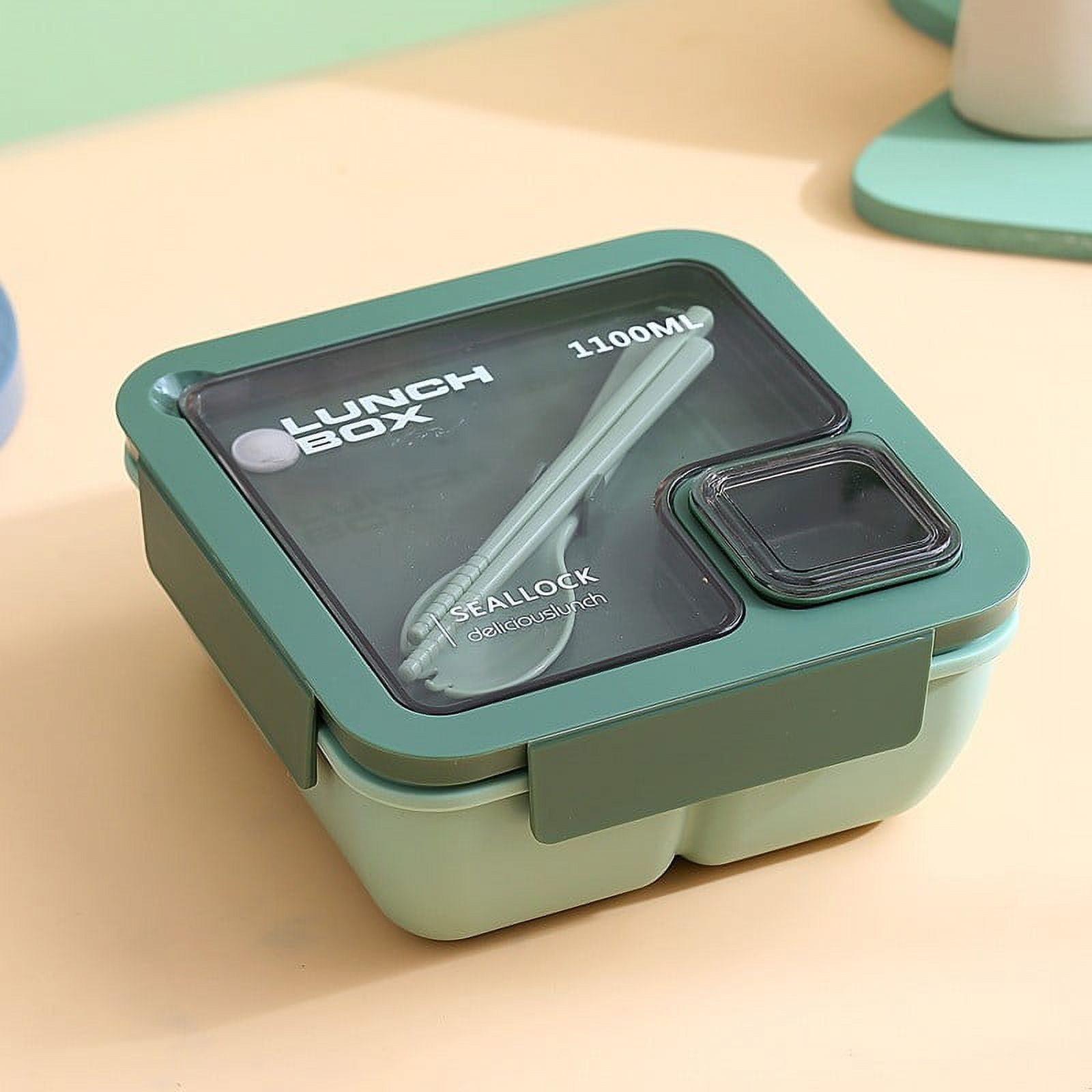 USUERY Portable Lunch Box Microwave Heating Leak Proof BPA Free with ...
