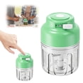 USUERY Portable Rechargeable Electric Garlic Chopper Veggie Grinder ...