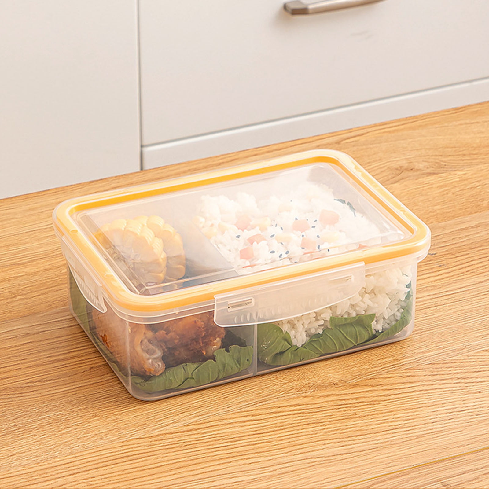 USUPDD Glass Food Storage Containers with Lids (White), Meal Prep ...