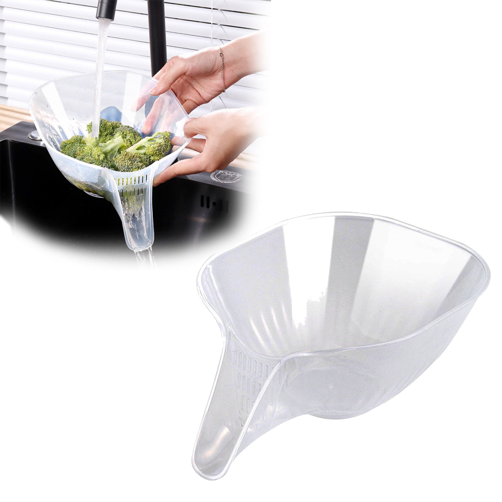 USUPDD Strainers for Kitchen (Clear), Drain Basket Drainage Basket ...