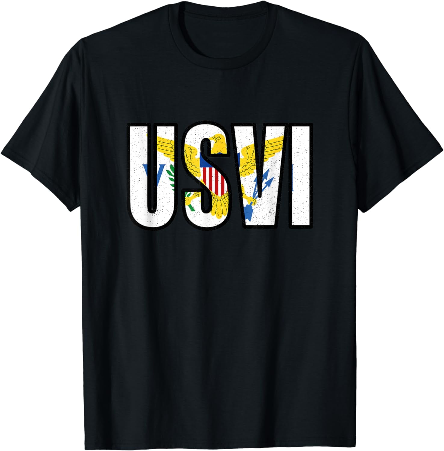USVI Flag Proud United States Virgin Islands Roots Vintage T-Shirt ...
