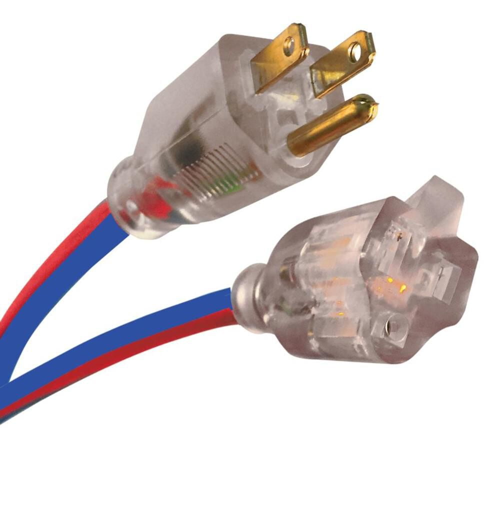 USW 16/3 EXTREME 15ft Cold Weather Extension Cord with Lighted Plug ...