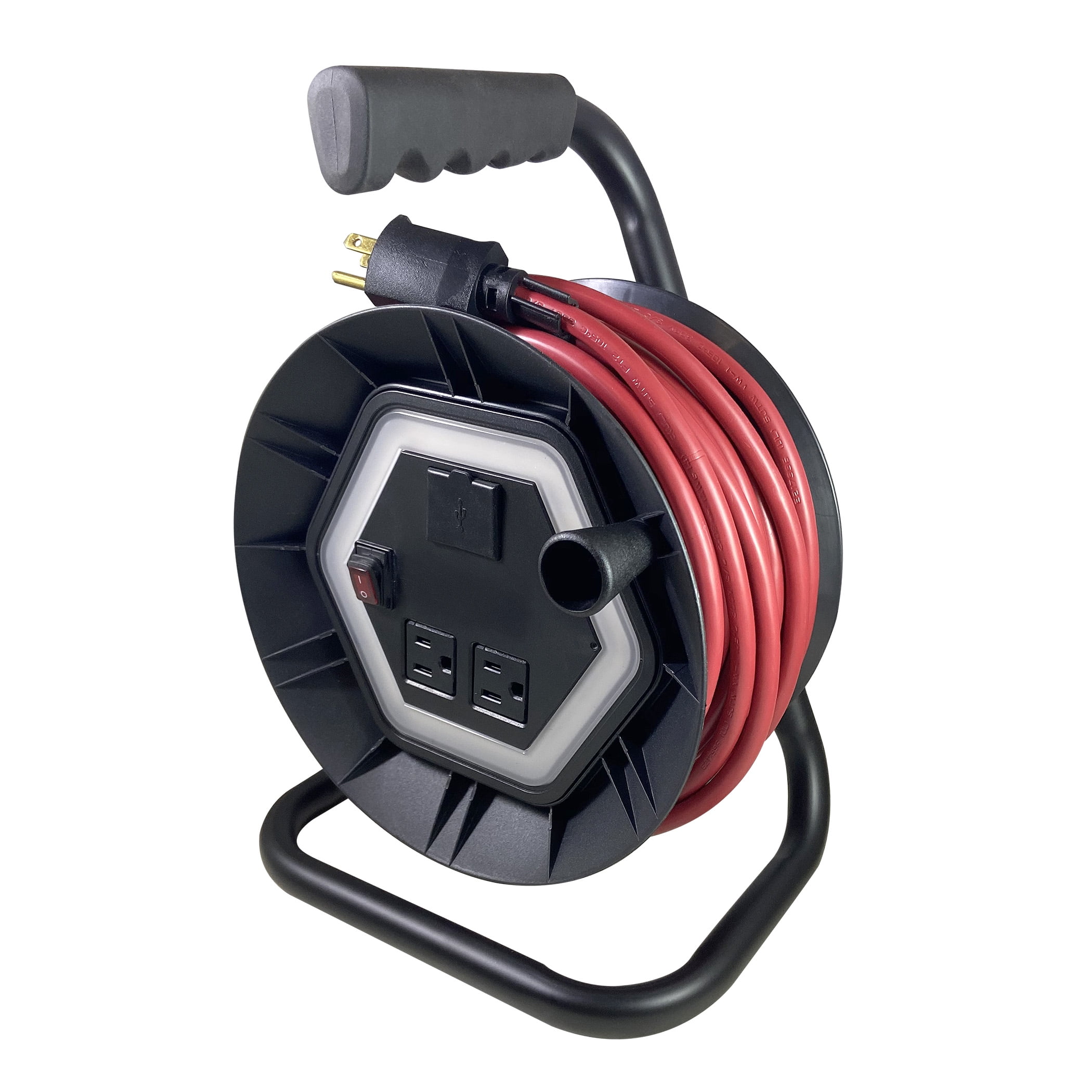 USW 50ft Cord Reel with 550 Lumens LED Light - Walmart.com