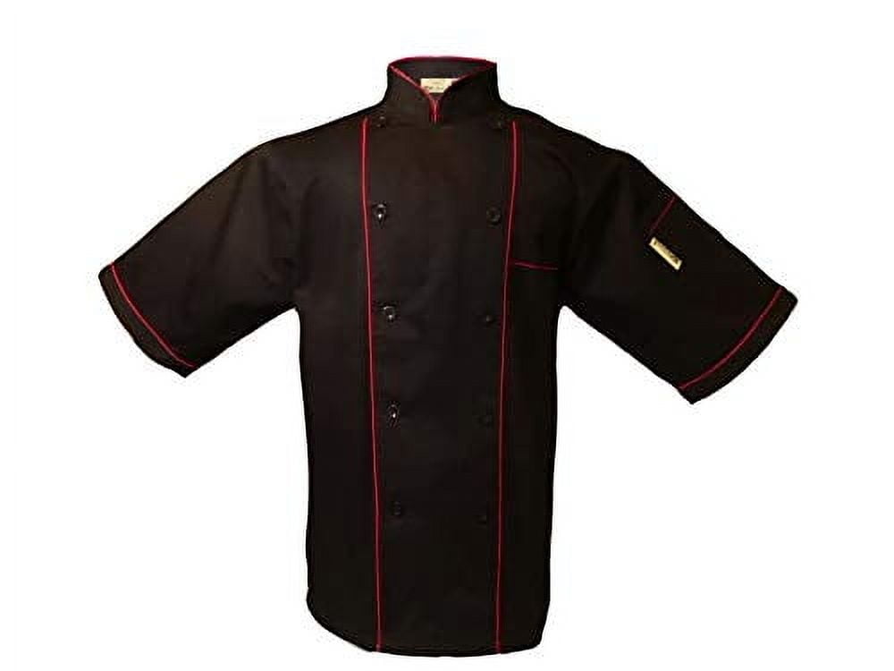 UScarmen Uniform Chef Coat Unisex Short Sleeve Catering Jackets 019-13 ...