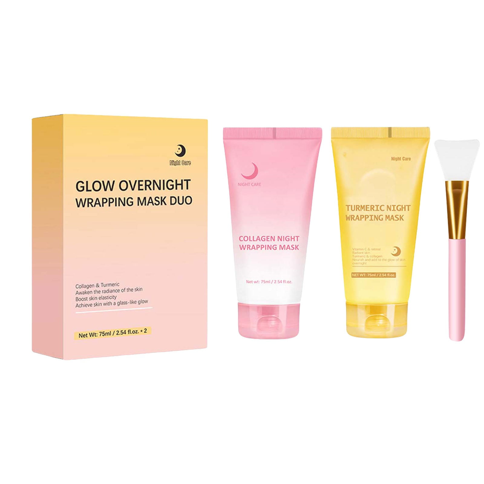 USky Collagen Day & Night Mask Set - Moisturizing Tear-Off Masks, 2 ...