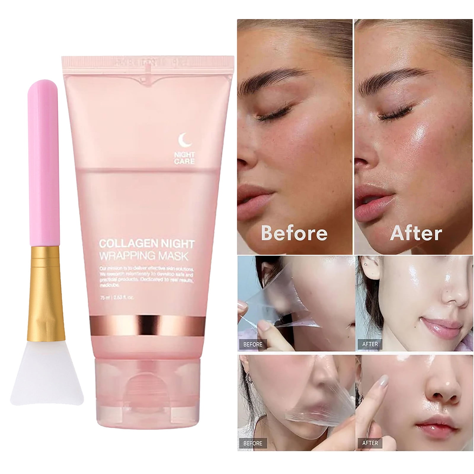 USky Collagen Overnight Wrapping Peel-Off Facial Mask Pack Deep ...