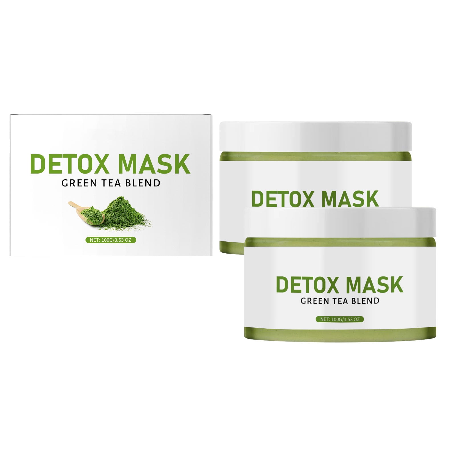 USky Green Tea Face Mask, Antioxidant Green Tea Clay Mask with Volcanic ...