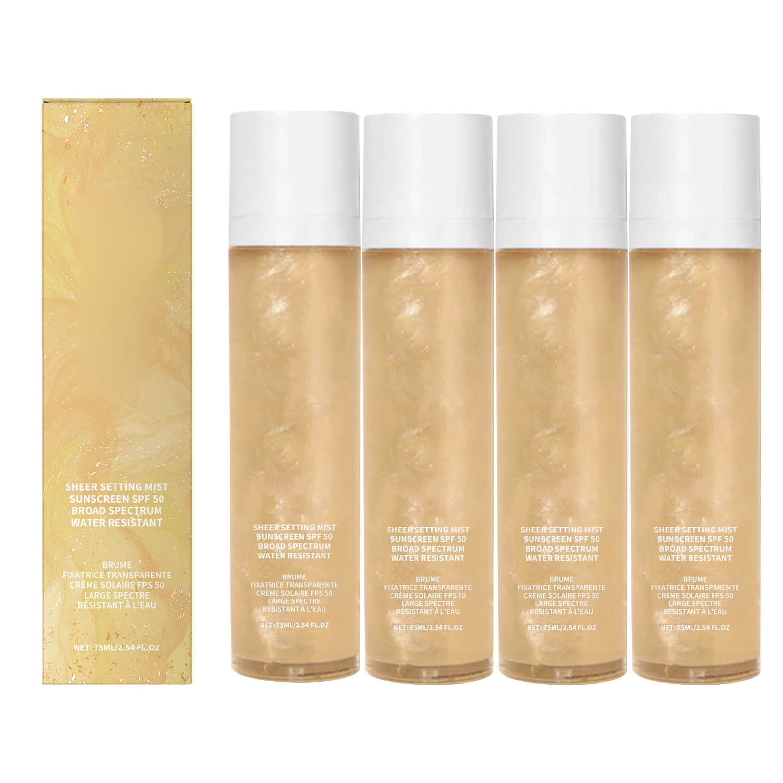 USky Sheer Setting Mist Sunscreen SPF 50, Broad Spectrum Shimmering ...
