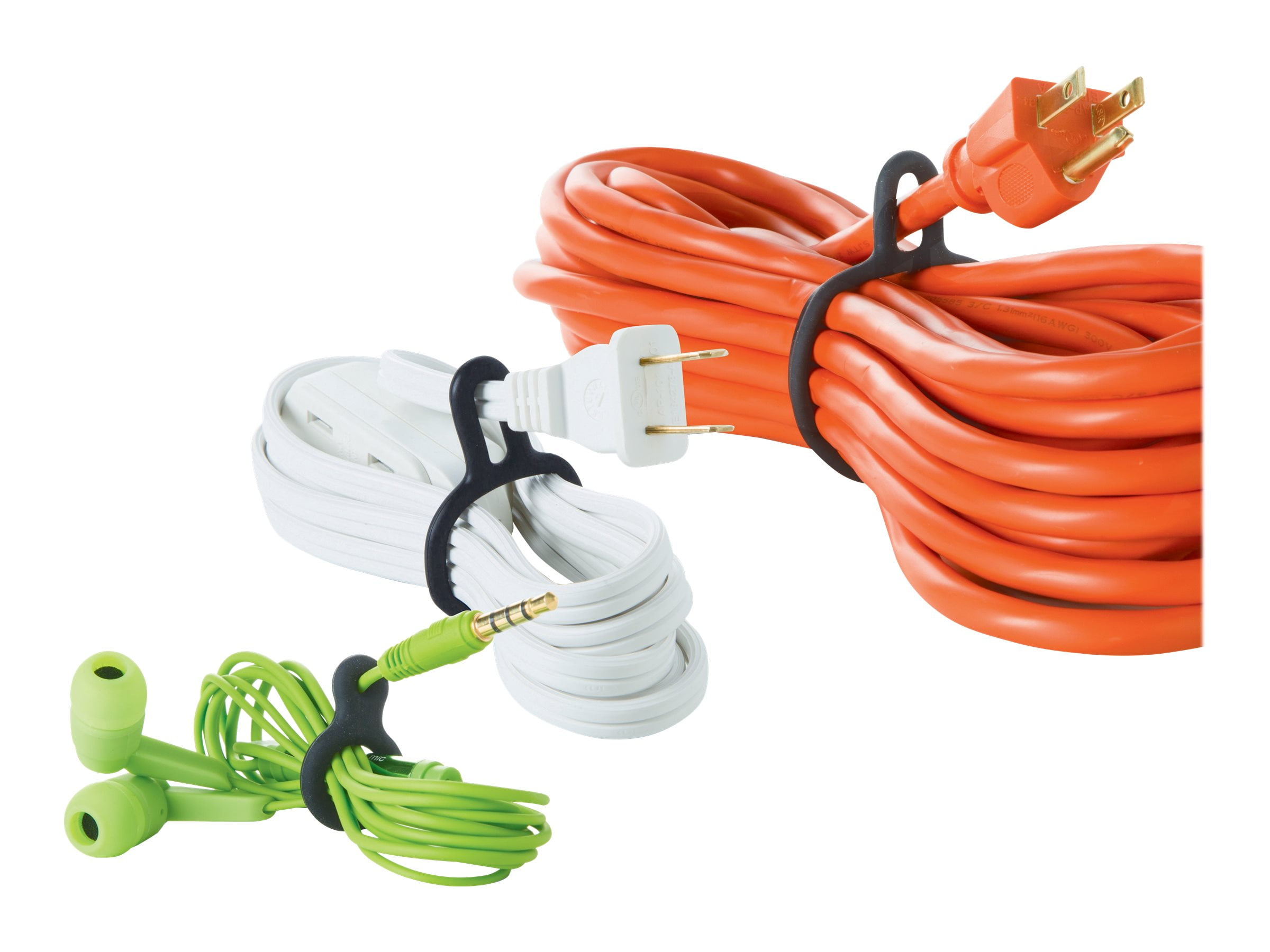 UT Wire Black Binditz Attachable Silicon Cable Wrap for Home, kitchen ...