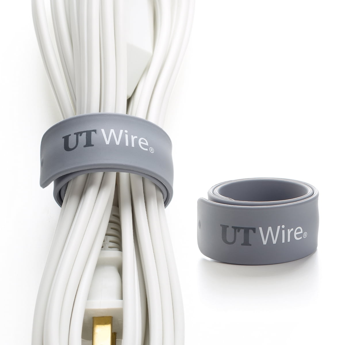 UT Wire Speedy Silicone Cable Wraps 10 Gray UTW-SWM2-GY - Walmart.com