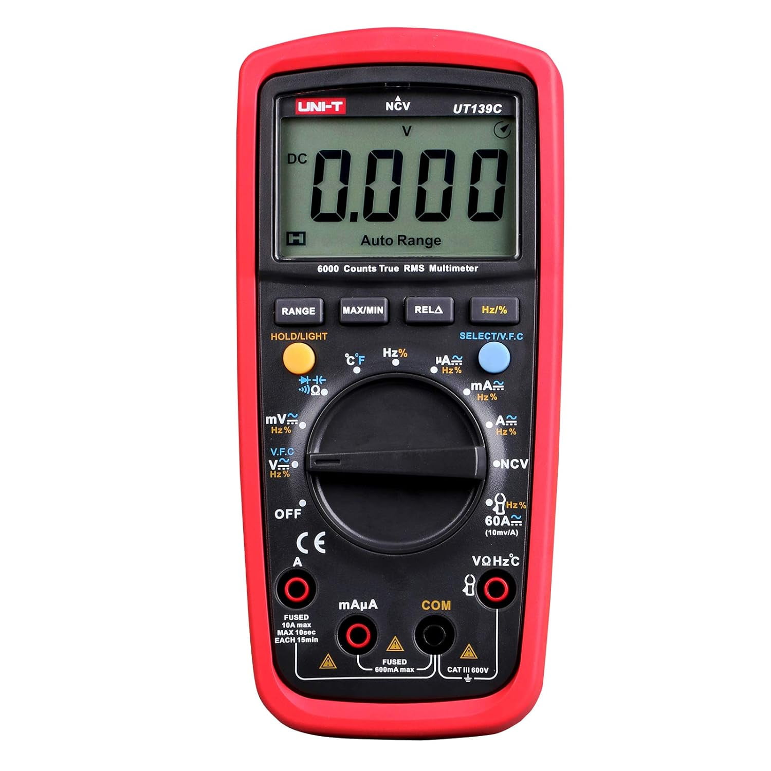 UT139C Digital Multimeter Tester, Voltage Meter Capacitance Frequency ...
