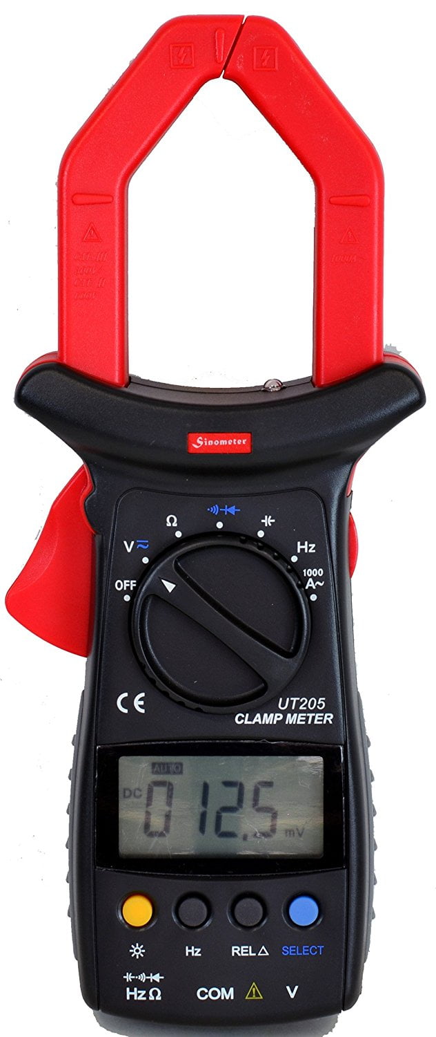 UT205 AC 1,000 Amp Clamp Meter, Freq. Capacitance and Relative ...