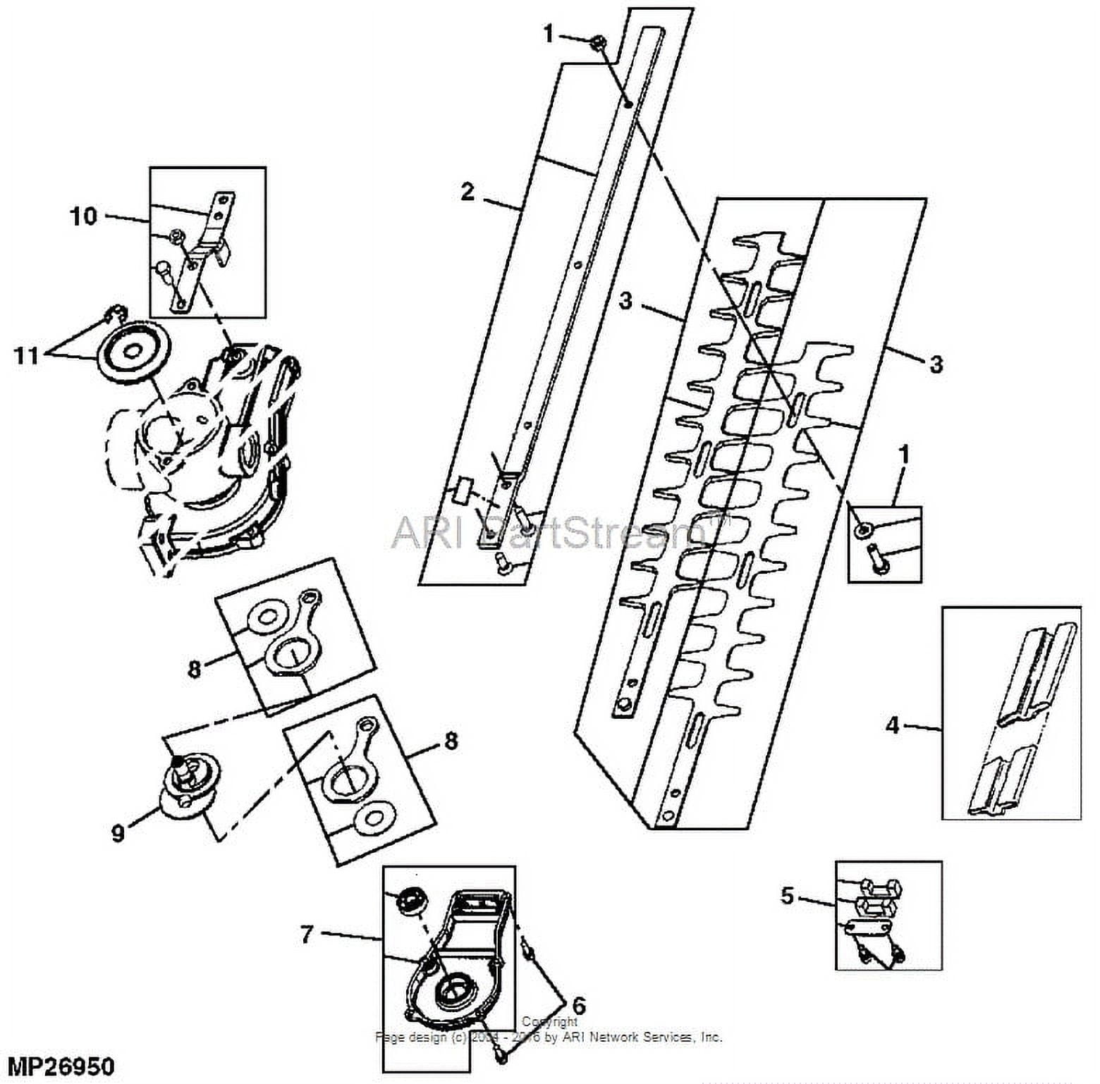 UT26509 HEDGE TRIMME fits JOHN DEERE (New OEM) - Walmart.com