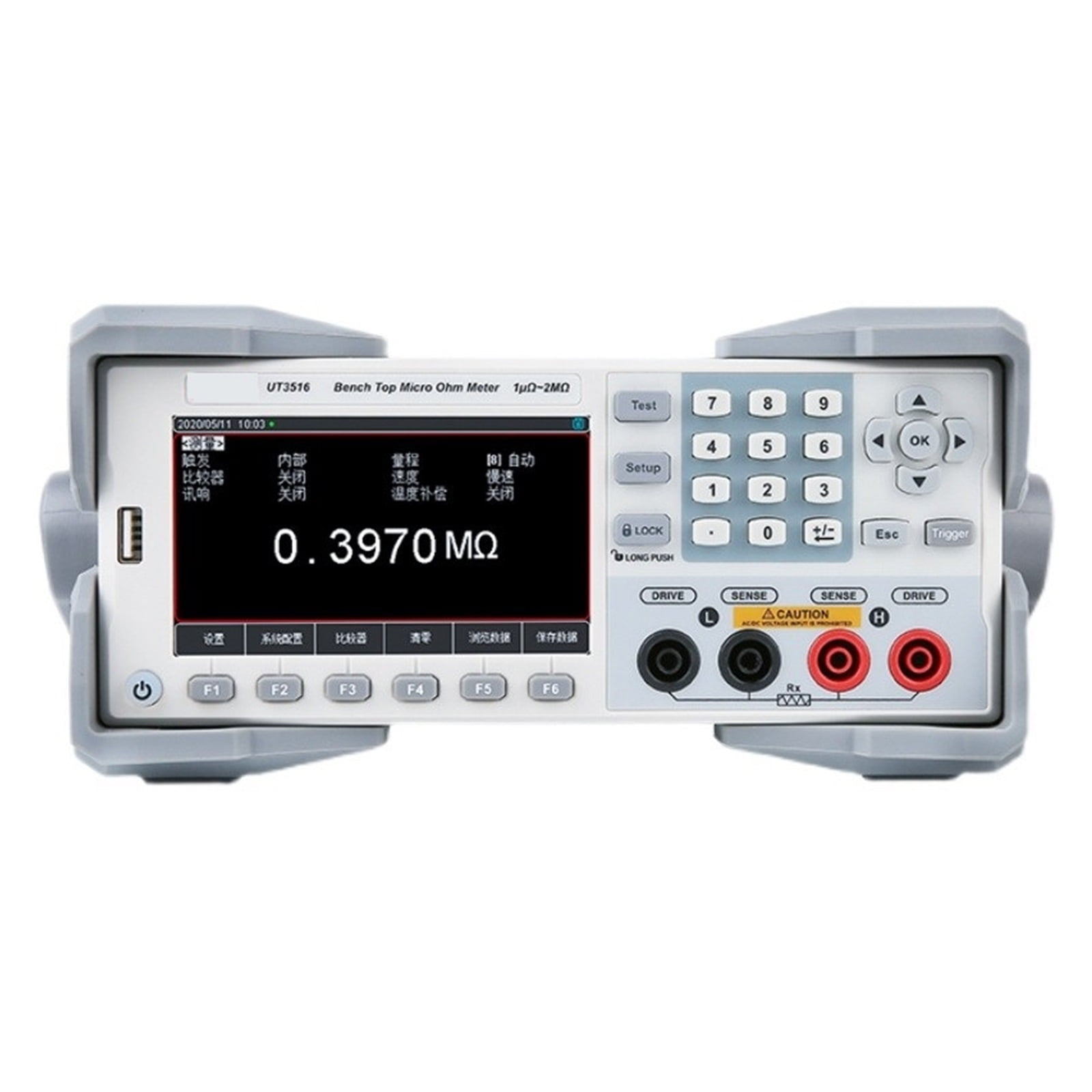 UT3516 Micro Ohm Meter Digital DC Resistance Tester 1U-2M Ohm ...