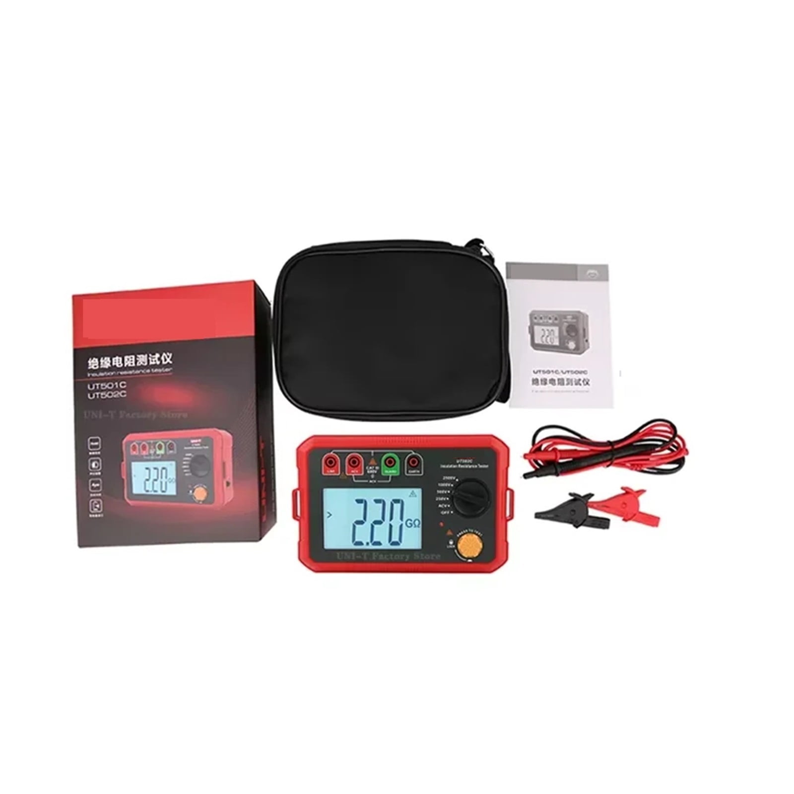 UT501A UT501C UT502A UT502C Insulation Resistance Tester Megohmmeter ...