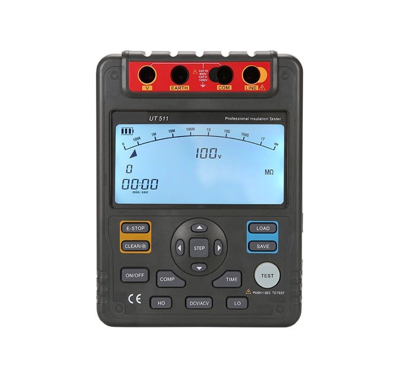 UT511 Insulation Resistance Tester Earth Ground 0.1M~10G Ohm Meter AC ...