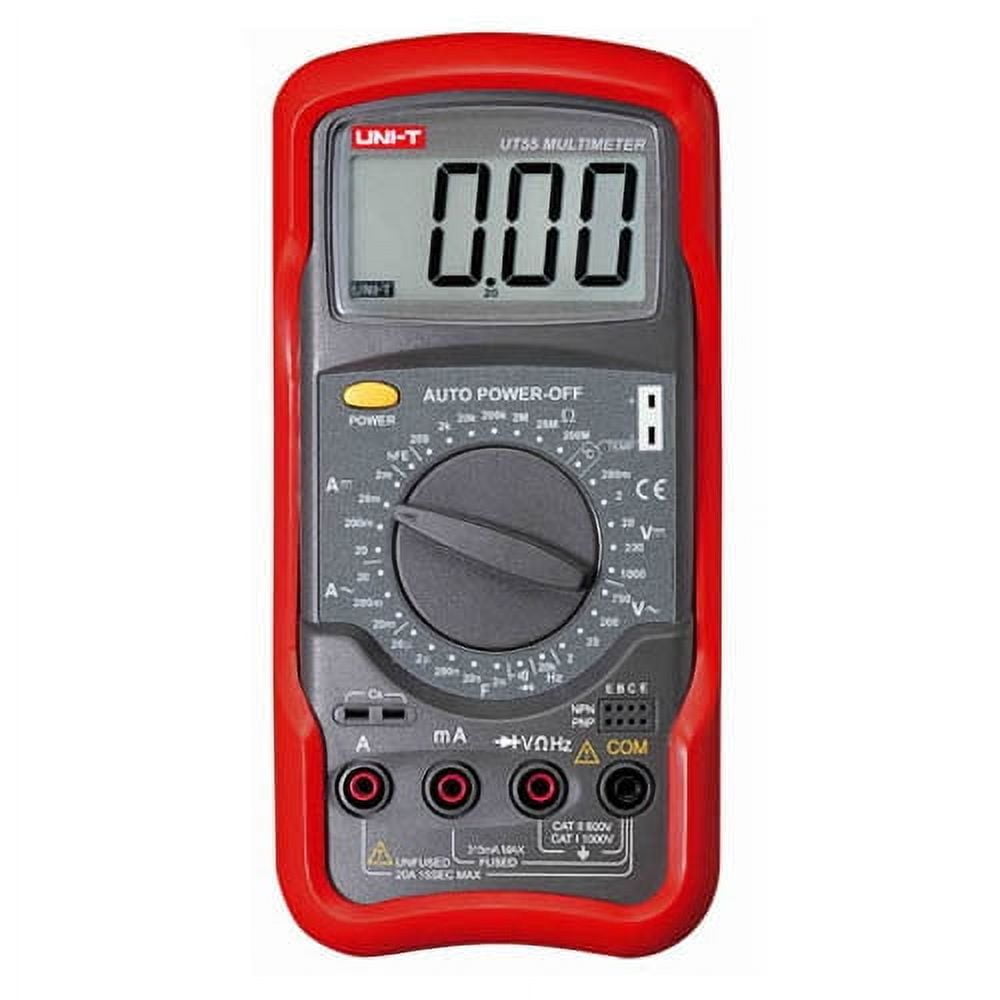 UT55 - MULTIMETER DIGITAL 20A AUTO PWR CAPACITANCE/TEMP/DIODE/TRANS ...