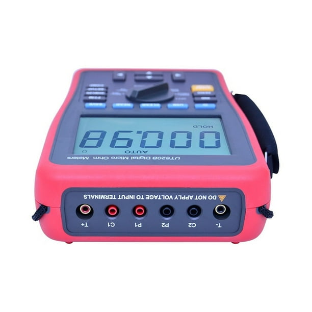 UT620A Manual Range DC Low Resistance Tester Digital Micro Ohm Meter ...