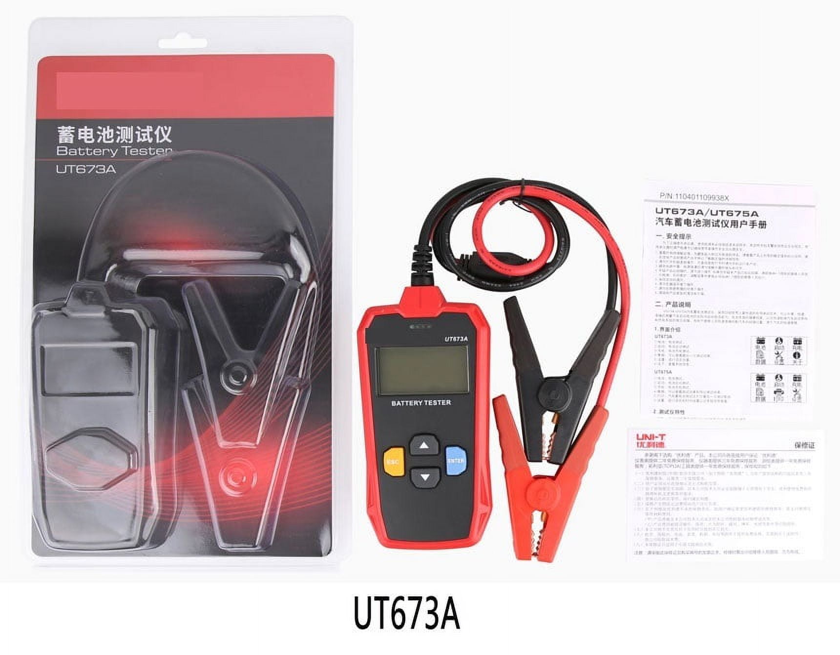 UT673A UT675A Car Battery Tester Charger Analyzer 12V 24V Voltage ...