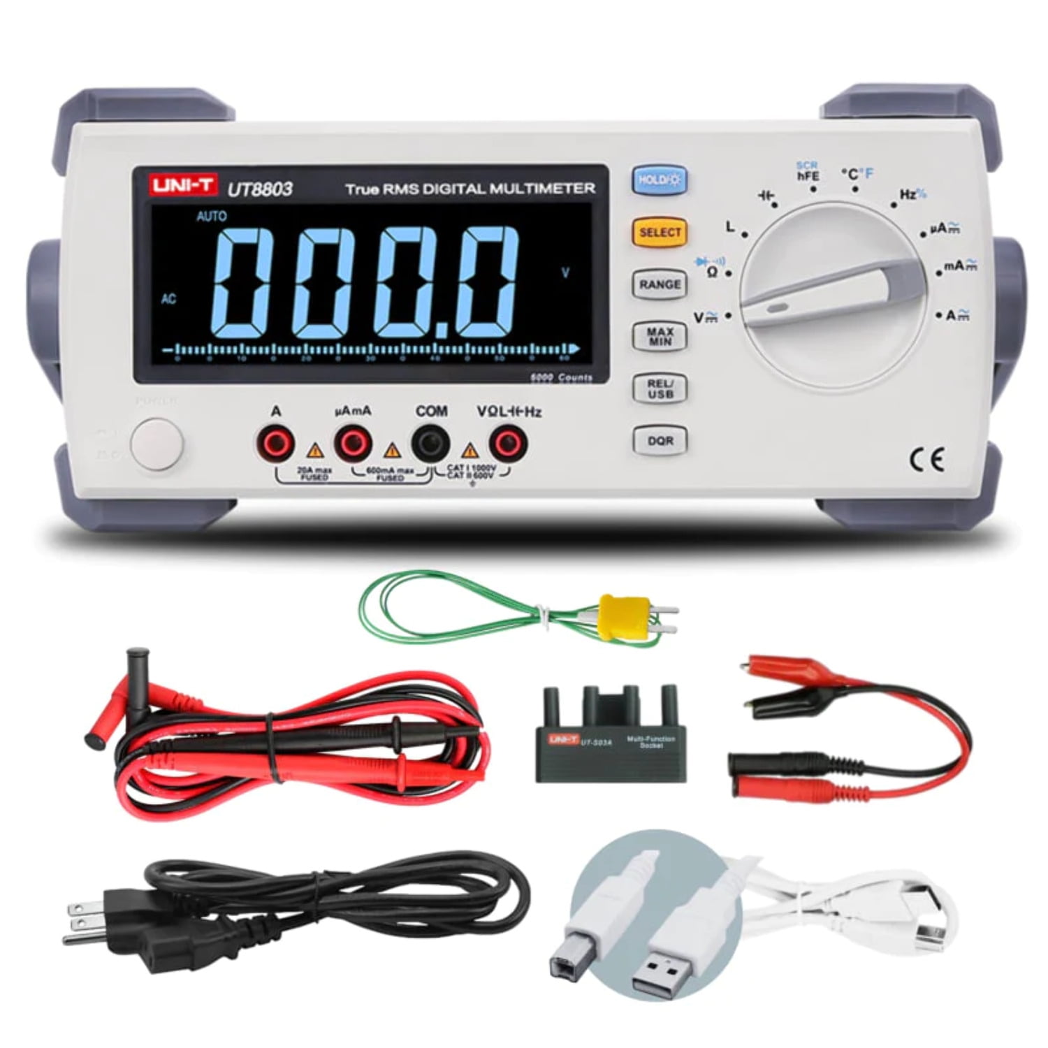 UT8803E 3.8 Digit Classic-Series Bench Digital Multimeter - Walmart.com
