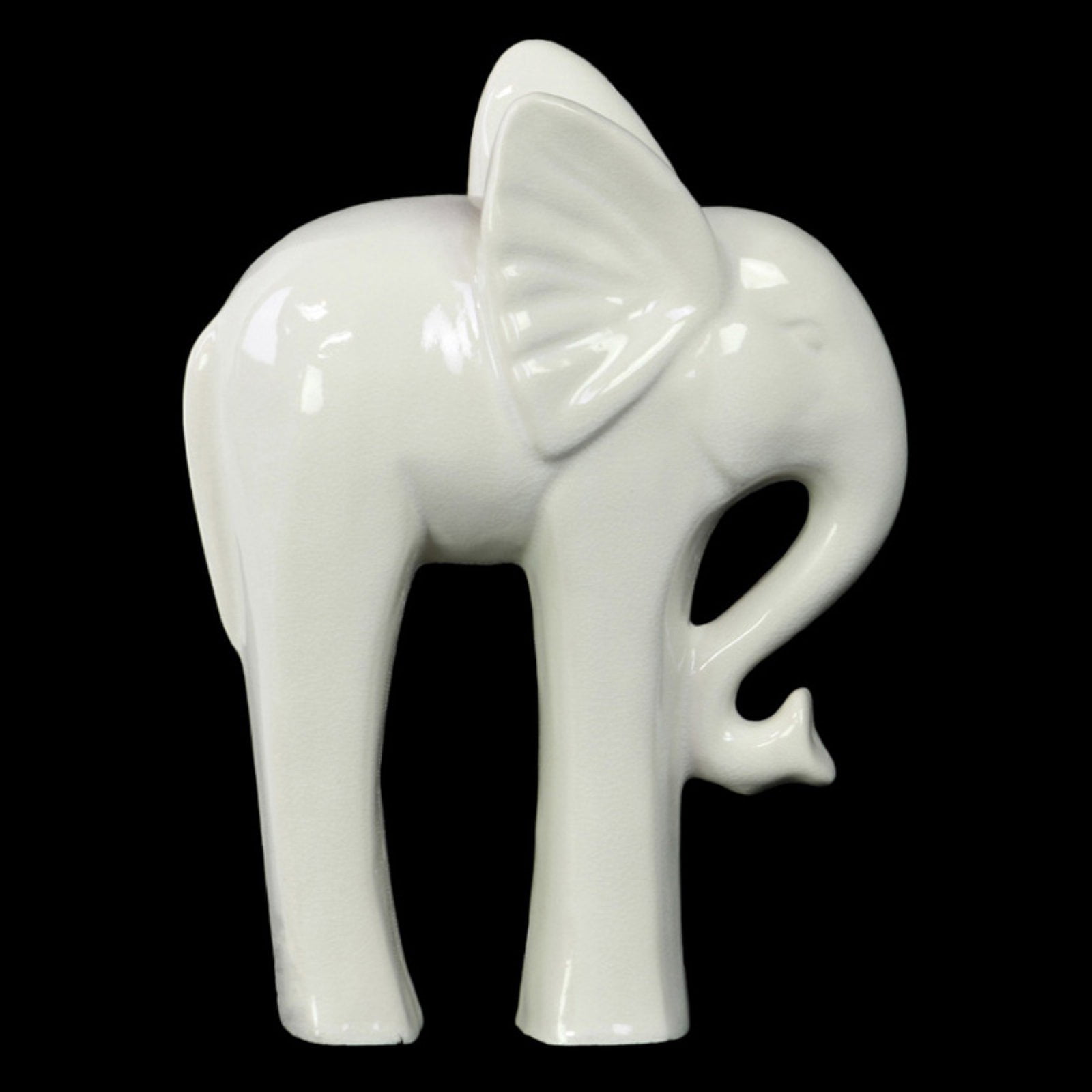 UTC10626 Ceramic Standing Elephant Figurine with Long Legs Figurine ...