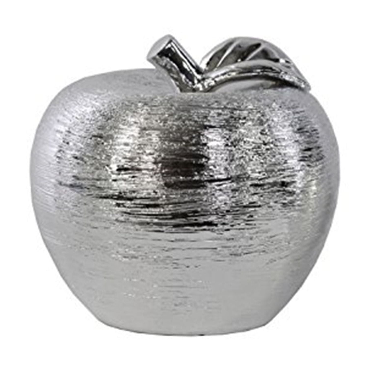 UTC14834 Porcelain Apple Figurine SM Combed Polished Chrome Finish ...