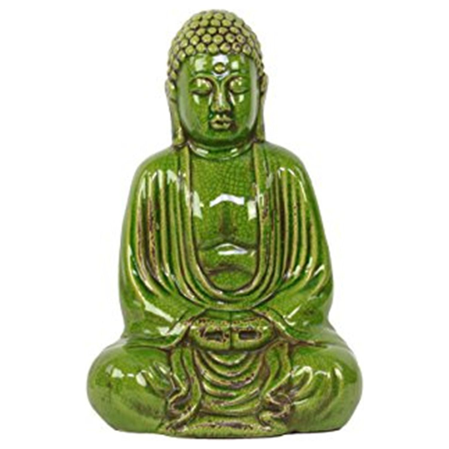 Zenithra Ceramic Buddha Figurine - Walmart.com