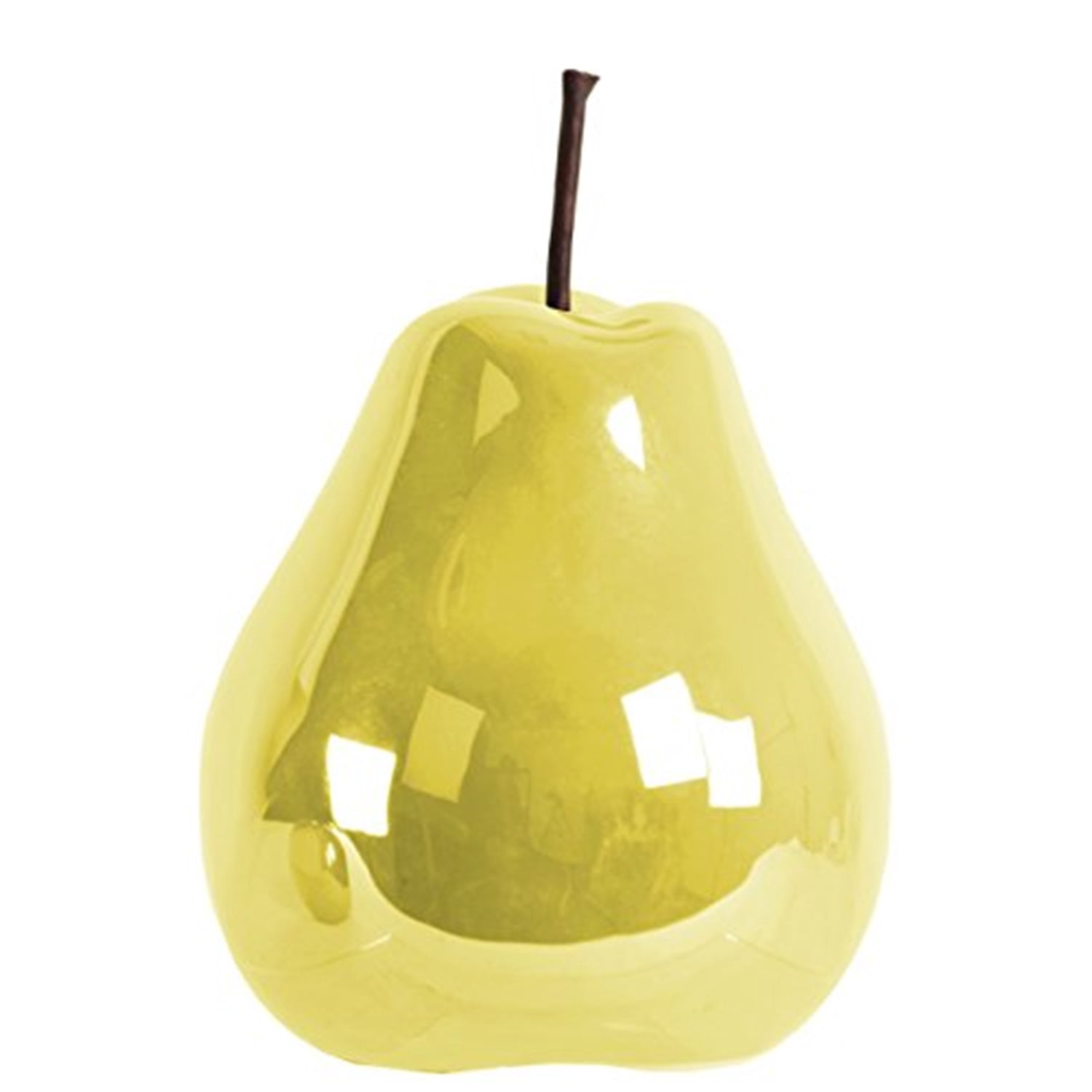 UTC44314 Ceramic Pear Figurine LG Pearlescent Finish Yellow - Walmart.com