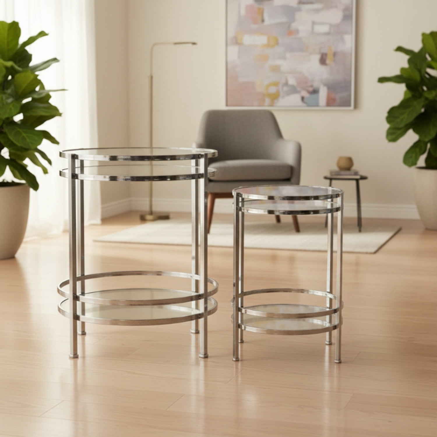 Azel Metal Round Table Set - Walmart.com