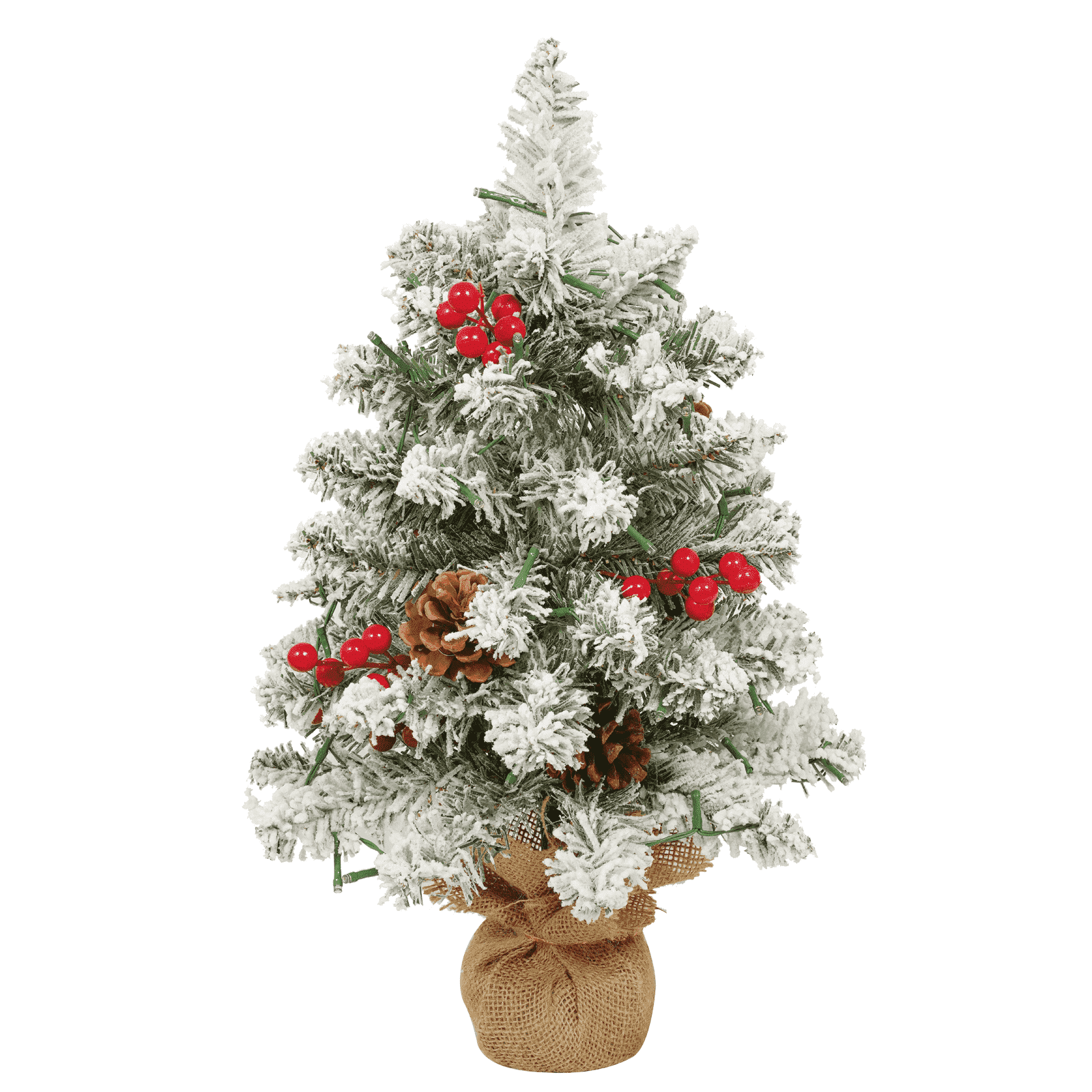 UTEN 22" Mini Christmas Tree Set, Table Top Artificial Christmas Trees ...