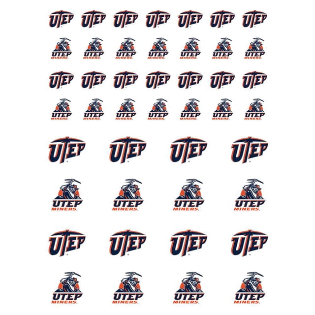 UTEP Miners Small Sticker Sheet - 2 Sheets - Walmart Business Supplies