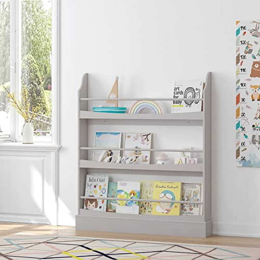 UTEX 3-Tier Kids Wooden Bookshelf, Toddler Baby Bookcase and Storage ...