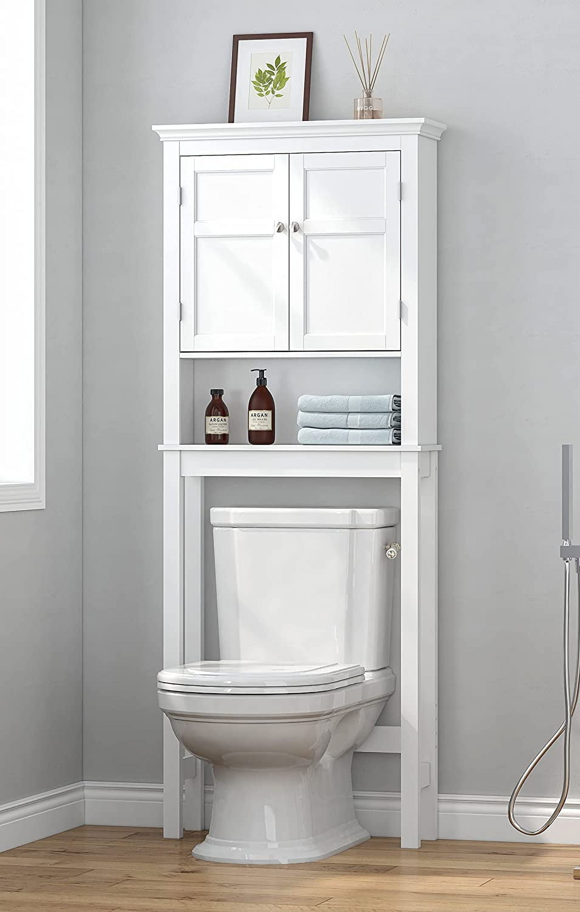 UTEX Over The Toilet Storage Cabinet, Over Toilet Bathroom Organizer ...