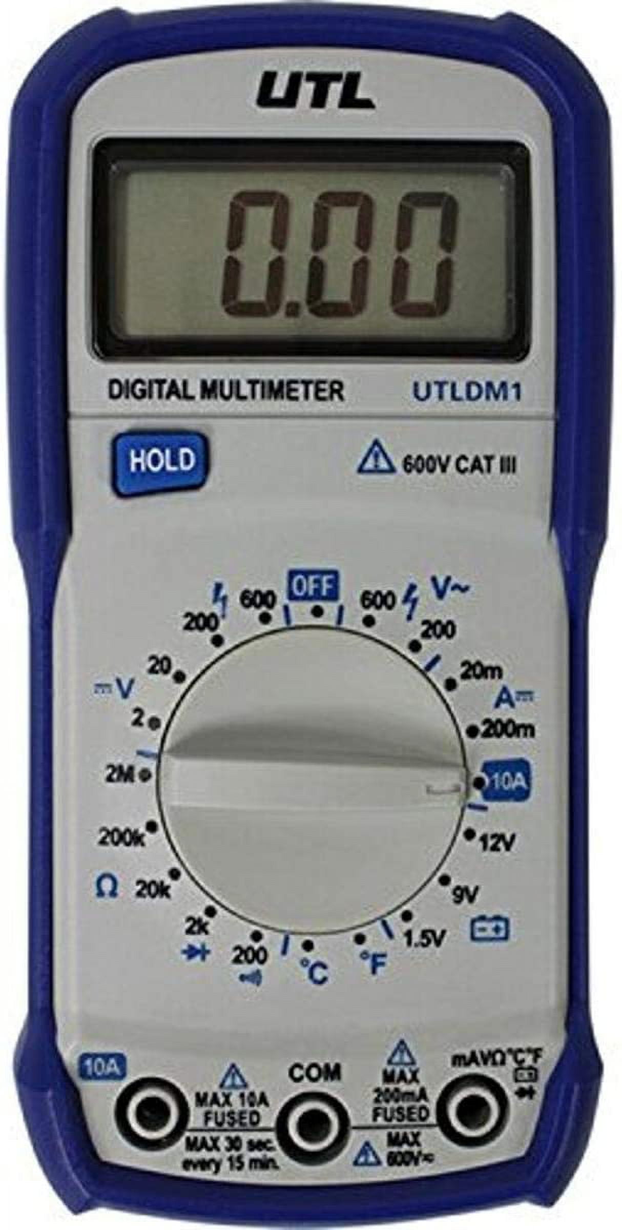UTLDM1 - 600V Manual Ranging Digital Multimeter with Temperature ...