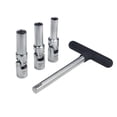 UTMALL 4 Piece Glow Plug Socket Set with 3/8" Dr T-Bar, Glow Plug Sizes ...