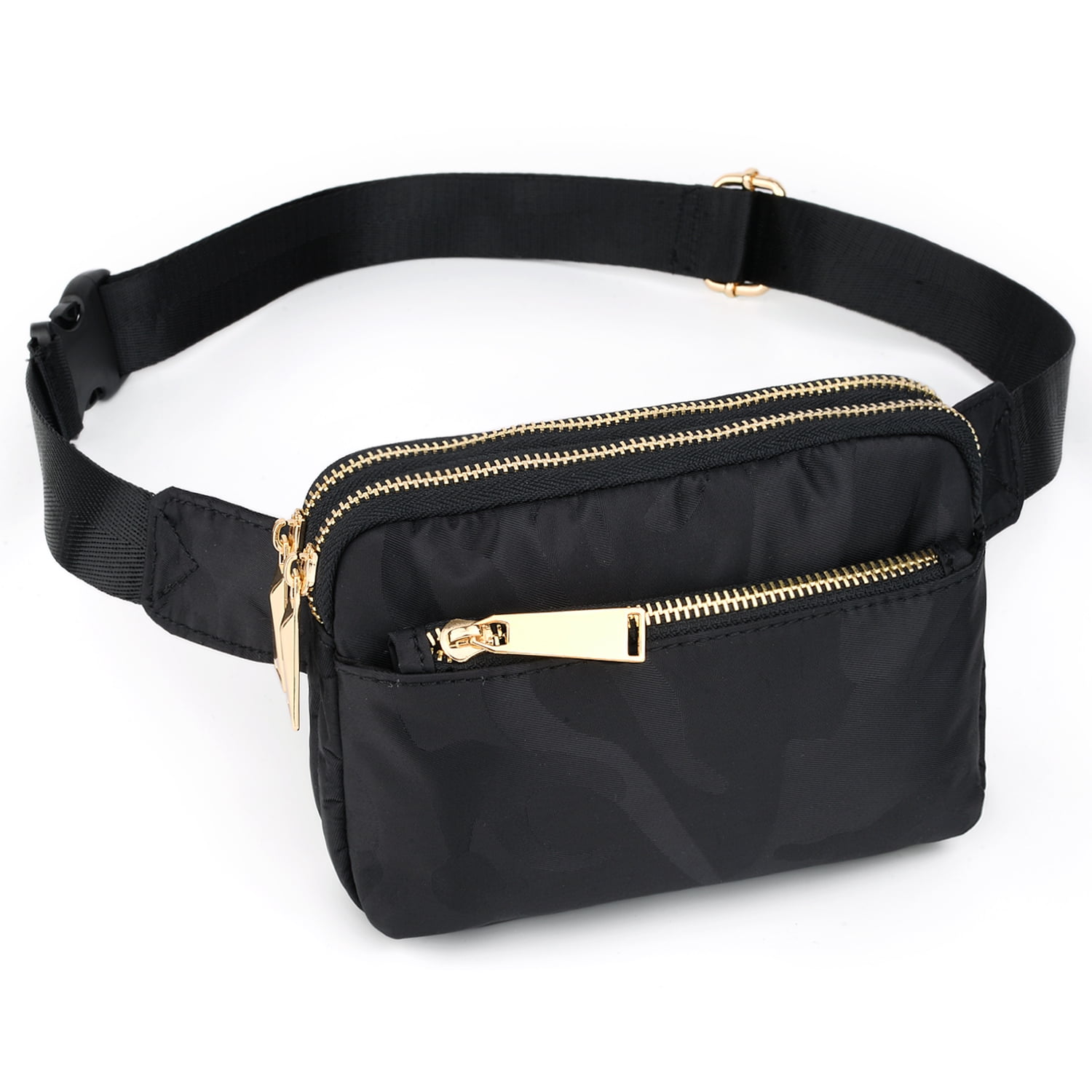 UTO Fanny Packs for Women Waterproof Waist Bag Nylon Fashion Small ...
