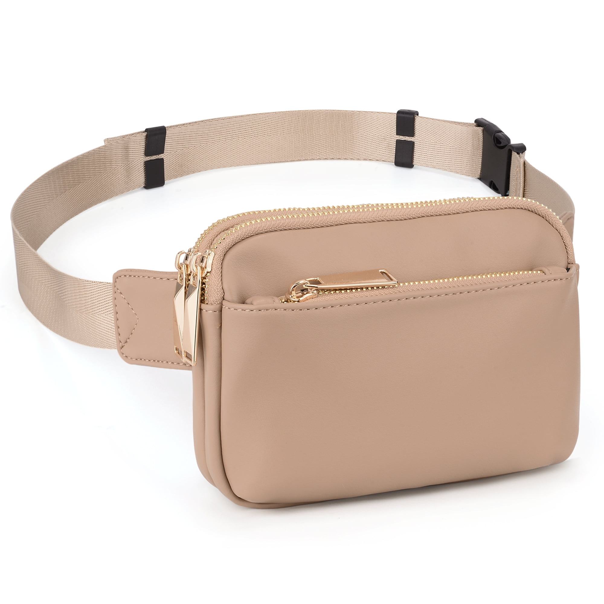UTO Fanny Packs for Women Waterproof Waist Bag PU Leather Fashion Small ...