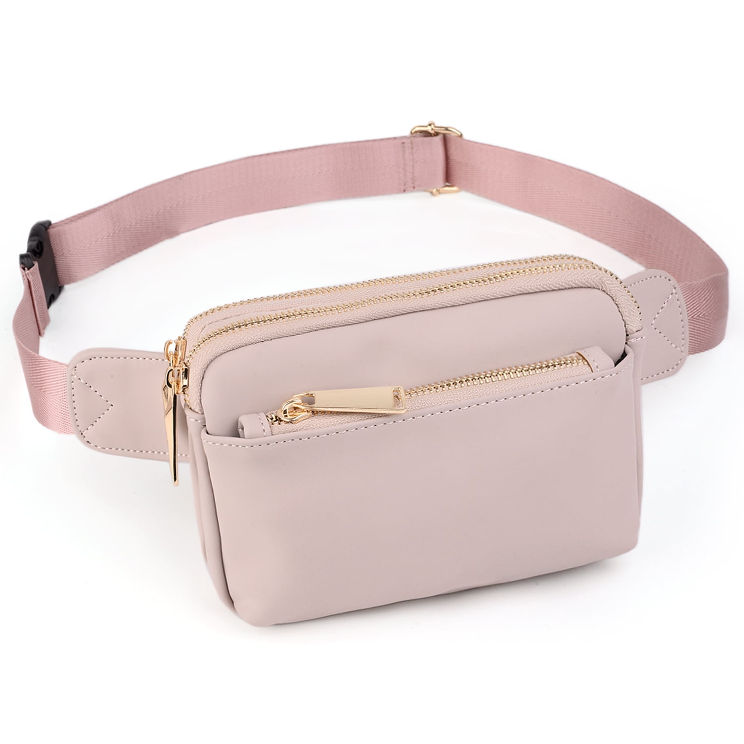 UTO Fanny Packs for Women Waterproof Waist Bag PU Leather Fashion Small ...