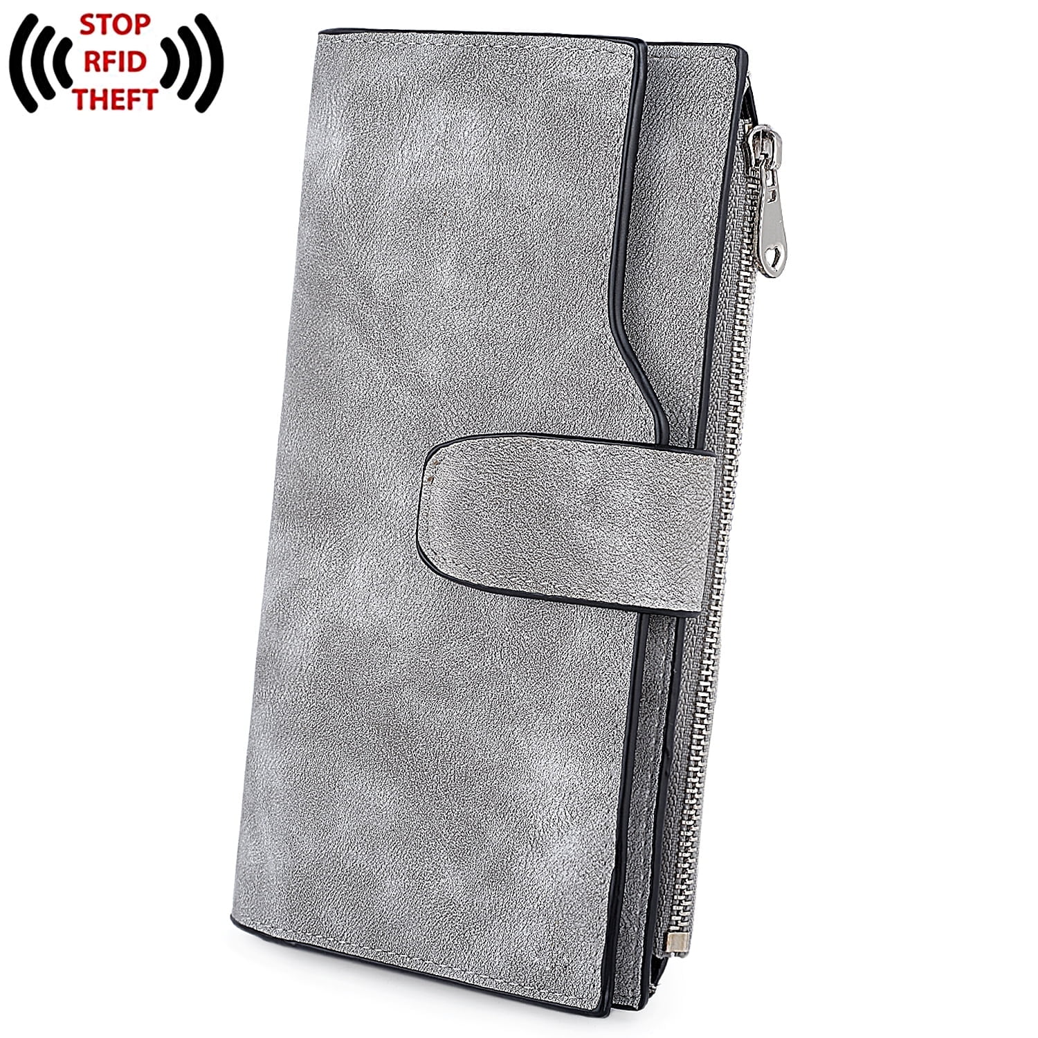 UTO Fashion Women Wallets RFID Blocking Bifold Wallet Vegan Leather ...