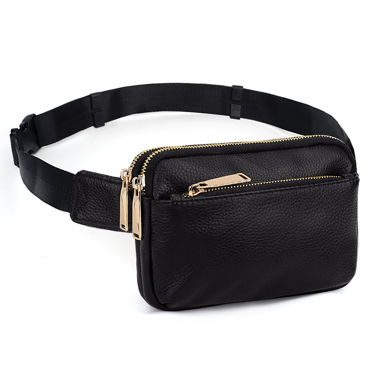 UTO Genuine Leather Fanny Packs for Women Crossbody Belt Bag Waist Bag ...