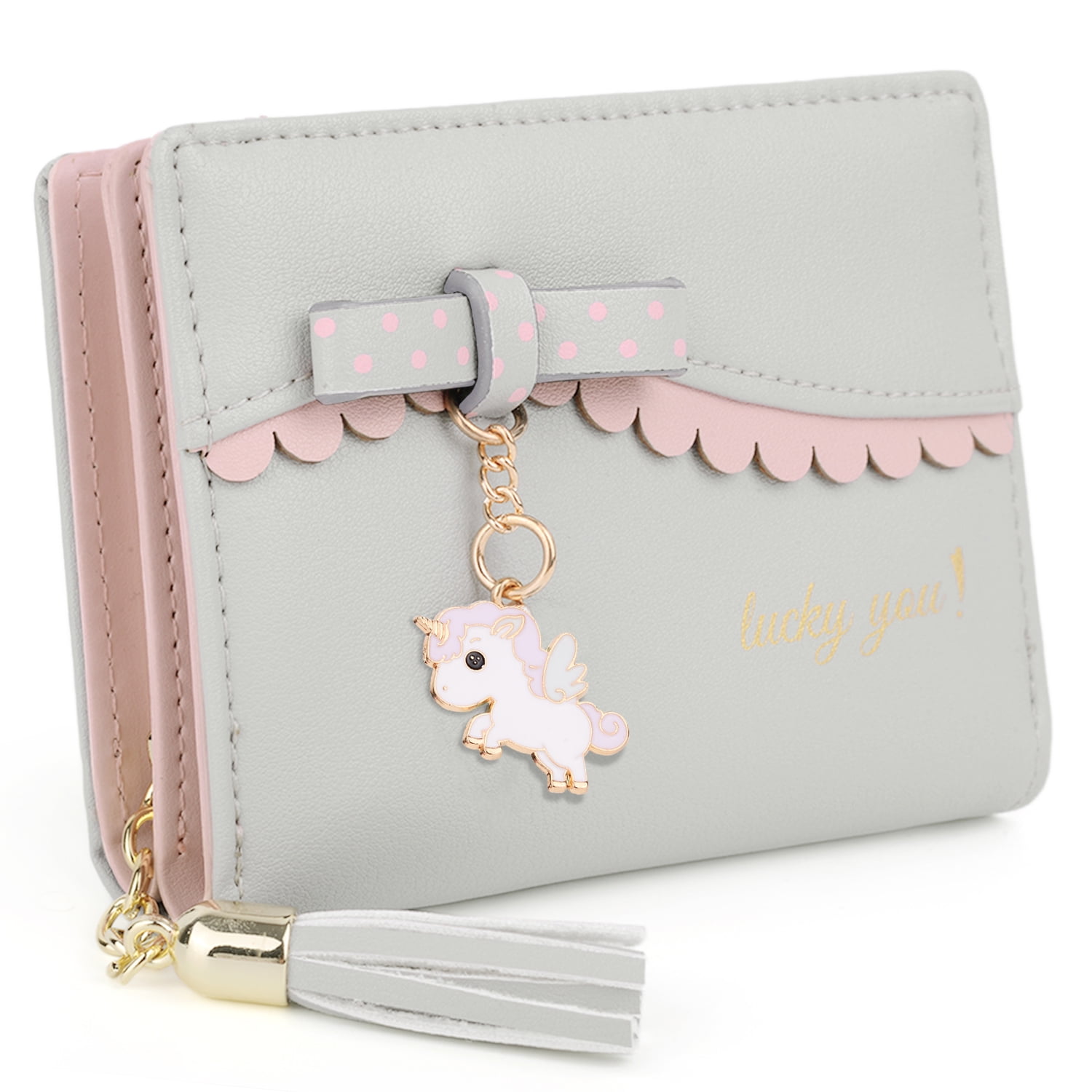 UTO Girls Wallet Small Card Holder Ladies Cute Wallets Purse Vegan ...