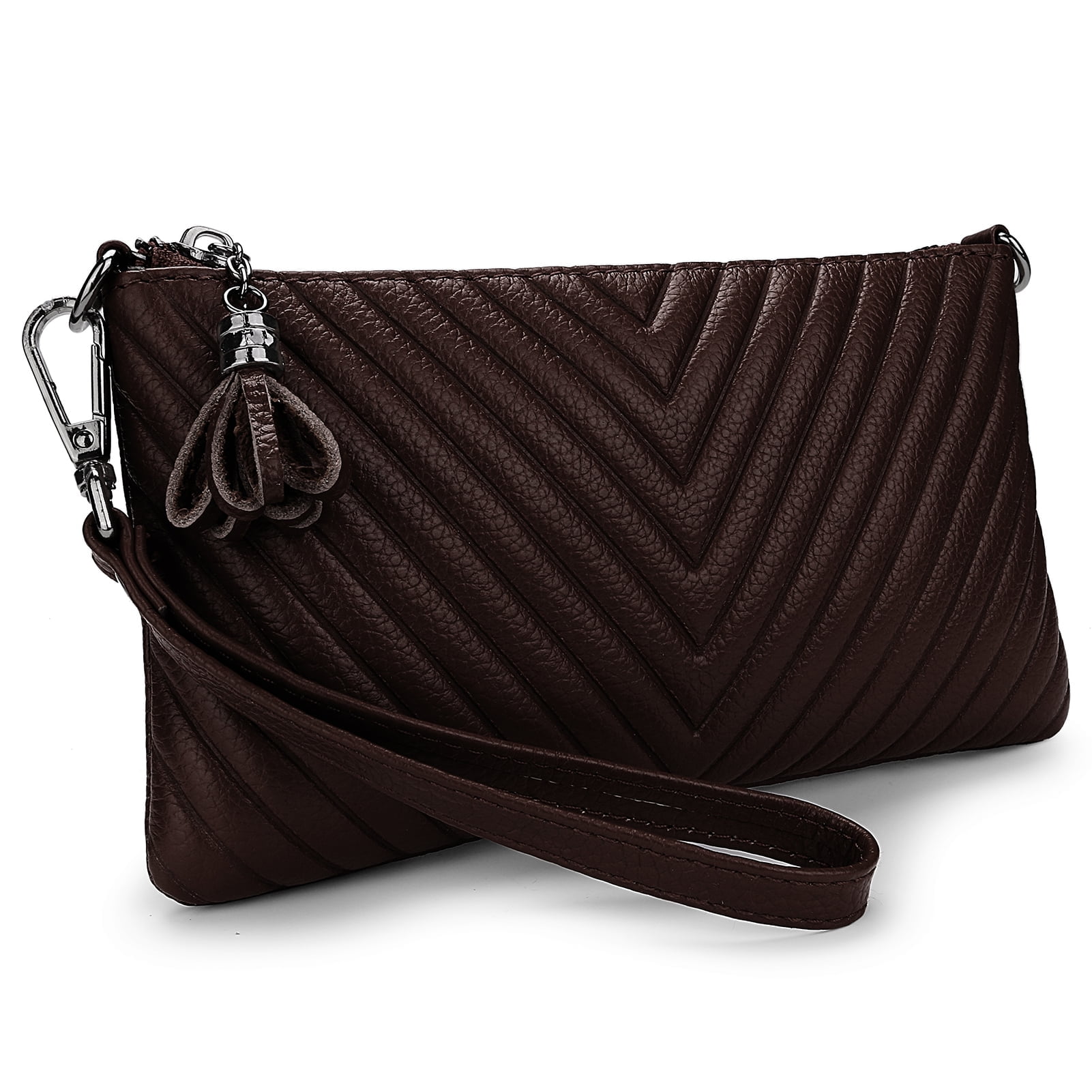 UTO Small Crossbody Clutch Handbag for Women Genuine Leather Wristlet ...